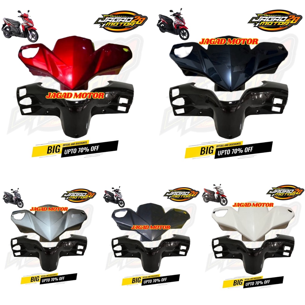 Jual Batok Depan Belakang Vario Techno 110 Lama Karbu Hitam Putih Merah ...