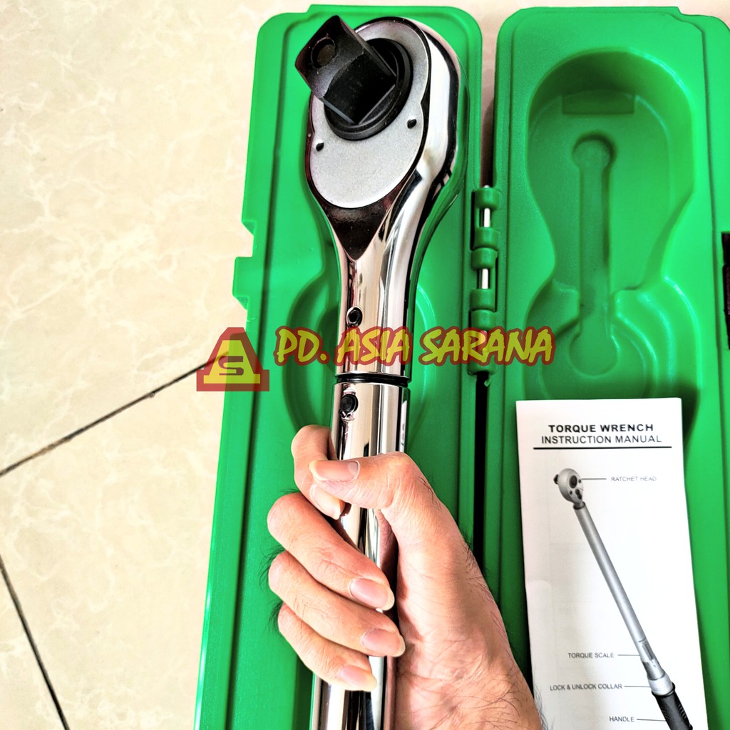 Jual Kunci Torsi Momen (200-1000 N.m) x 1" Inch TR8400 TEKIRO TQ-WR0326 Torque Wrench | Shopee ...