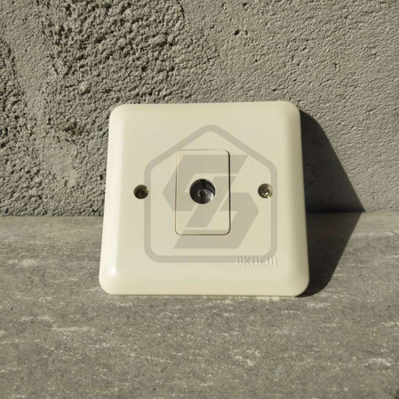 Jual Stop Tanam Socket Cop TV Antena Switch / socket / cop tv Okachi ...