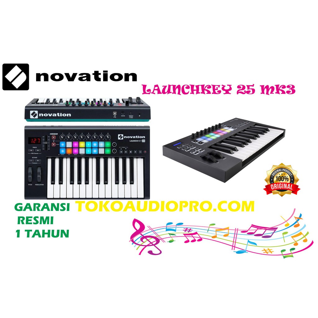 Jual Novation Launchkey 25 MK3 USB MIDI Keyboard Controller | Shopee ...