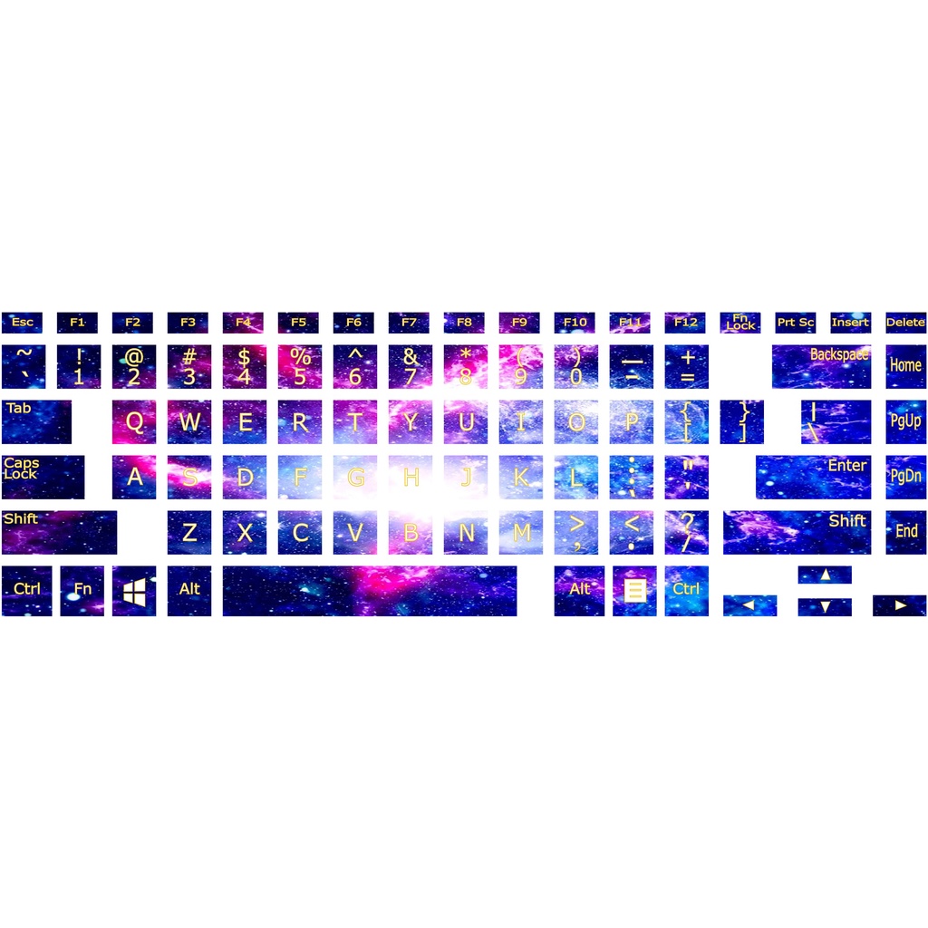 Jual sticker keyboard laptop english full keyboard bermacam font huruf ...
