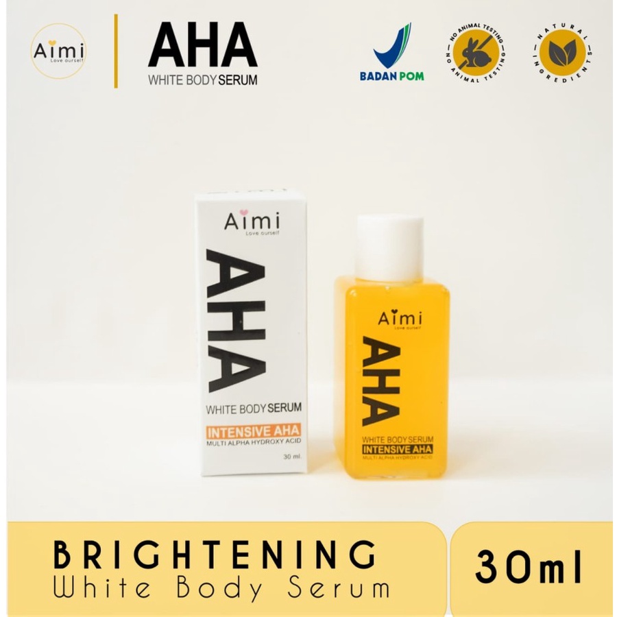 Jual Mimi AHA White Body Serum Niacinamide Plus Kojic Acid 30ml By Aimi ...