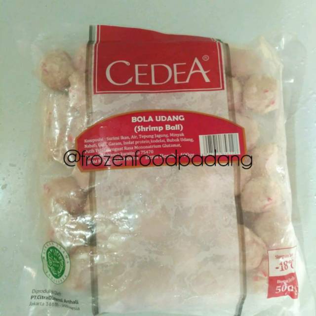 Jual Cedea Shrimp ball/bola udang 500gr (KHUSUS SUMBAR, REGULER WAJIB ...