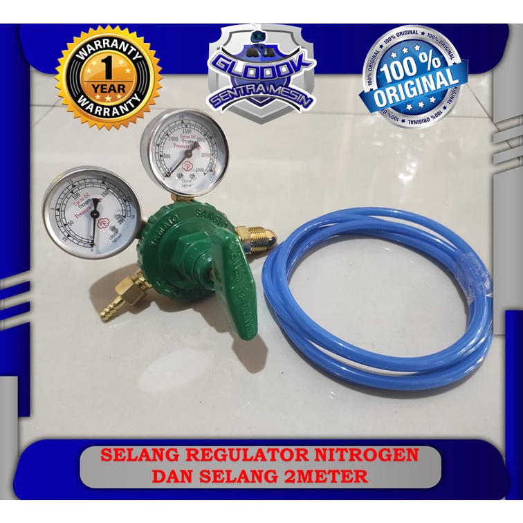 Jual Sparepart Regulator Nitrogen + Selang 2 Meter | Shopee Indonesia