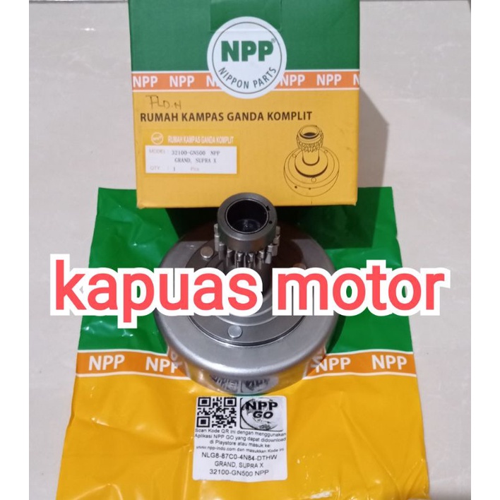 Jual lonceng Rumah Kampas kopling Ganda otomatis gigi nanas supra x grand prima original npp ...