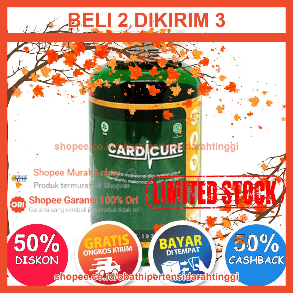 Jual OBAT JANTUNG BPOM ALAMI DARI TUMBUHAN • CARDICURE • BELI 2 DIKIRIM ...