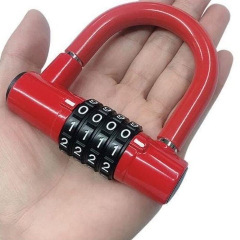 Jual gembok kombinasi model pin - gembok model kode warna merah ...