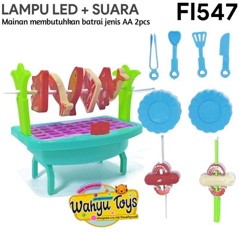 Jual MAINAN MASAKAN PEMANGGANG DAGING BBQ SATE BAKAR / MAINAN MASAKAN ...