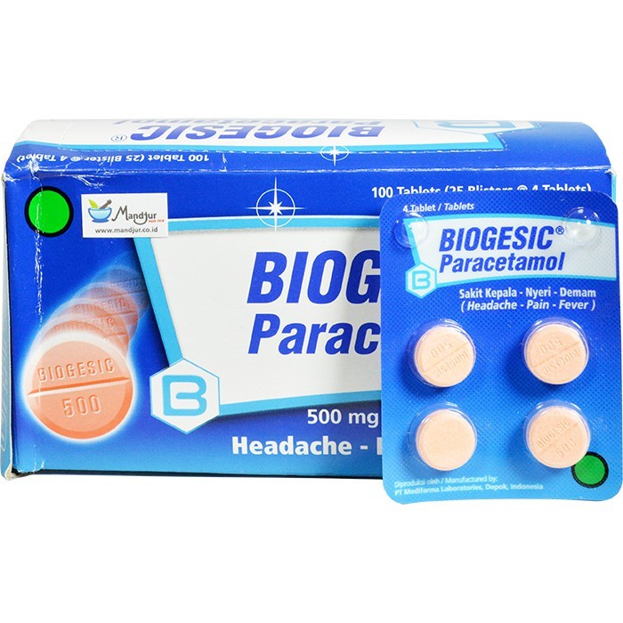 Jual BIOGESIC 500 MG BOX 100 TABLET | Shopee Indonesia