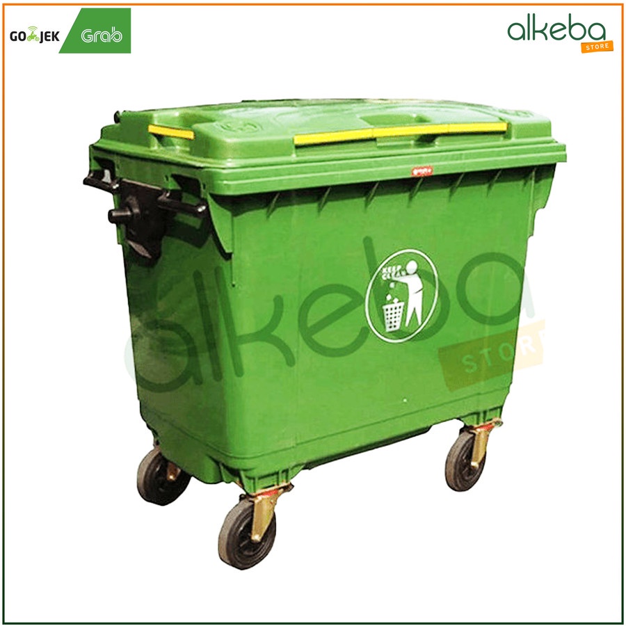 Jual Dust Bin 660 Liter / Bak sampah Besar garbin tempat sampah gerobak toda empat | Shopee ...