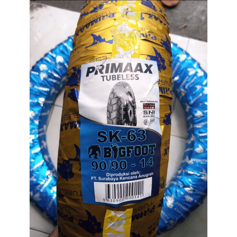 Jual Ban tubeless Primaax 90/90-14 SK63 merek primax 300-14 SK 63 ...