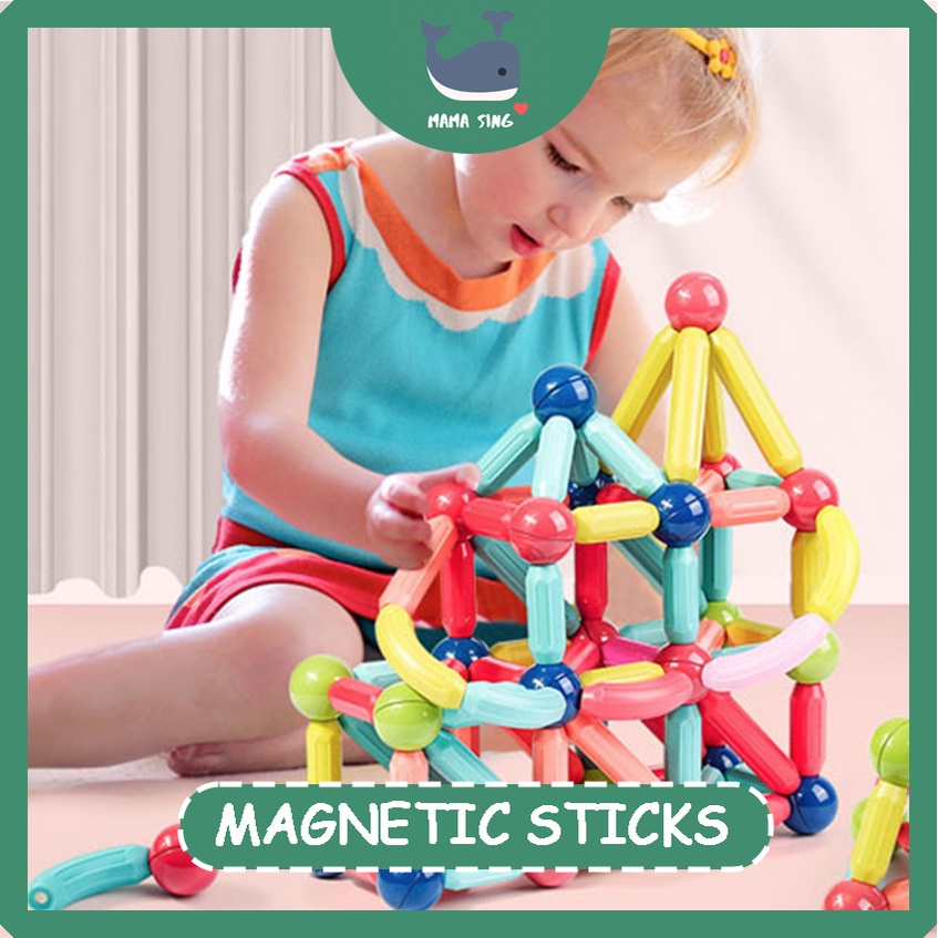 Jual Mama Sing Magnetic Sticks - Mainan Edukasi Kreatif Susun Magnet ...