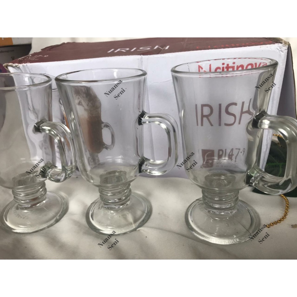 Jual Souvenir Gelas Irish Citinova Gelas Minum Jus Gagang Kaca ...