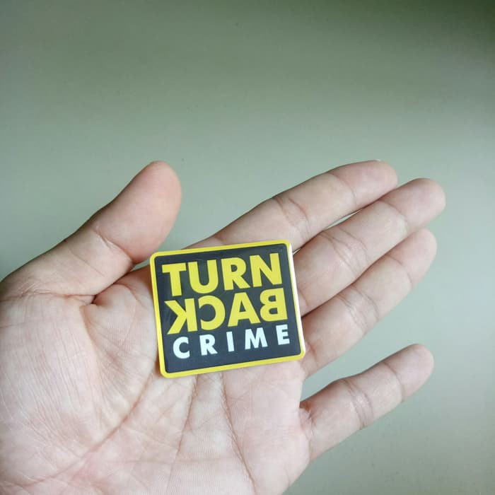 Jual stiker turn back crime kotak | Shopee Indonesia