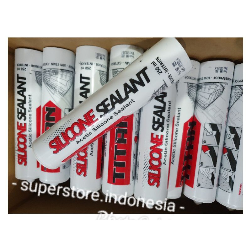 Jual LEM KACA SILICONE SEALANT hitam clear putih SILIKON SEALEN SILENT ...