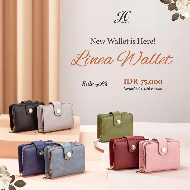 Jual JIMS HONEY-LINEA WALLET-DOMPET LIPAT KECIL | Shopee Indonesia