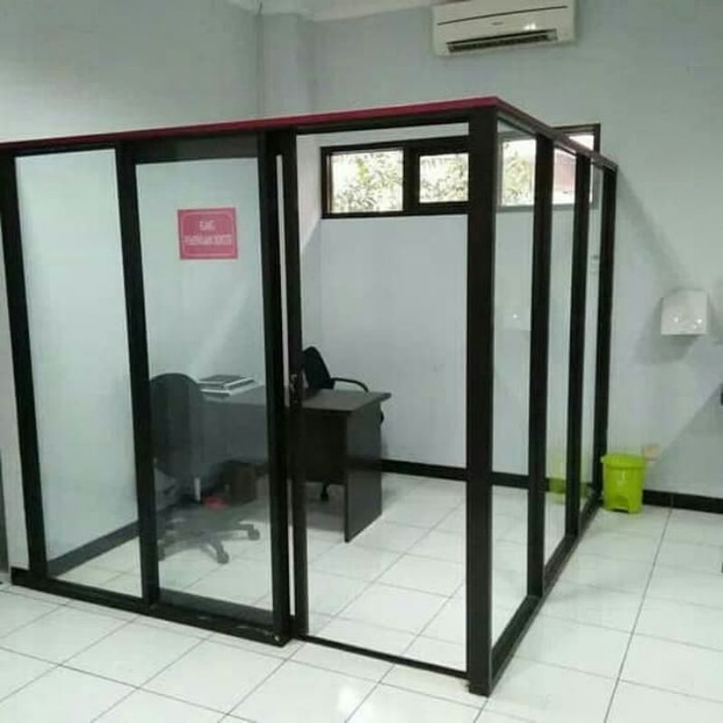 Jual Partisi Kaca aluminium/sekatan Ruangan | Shopee Indonesia