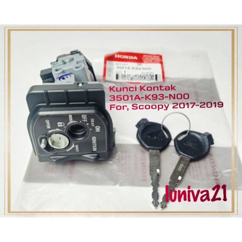 Jual Honda Scoopy Kunci Kontak Key Set Scoopy eSP K93 Original | Shopee ...