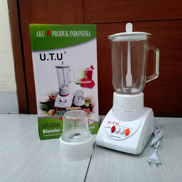 Jual Blender Kaca Listrik UTU 2 in 1 | Shopee Indonesia