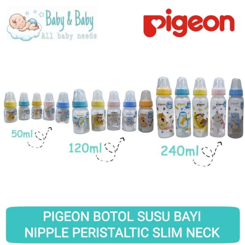Jual PIGEON PP RP Dot Nipple Peristaltic 50ml 120ml 240ml - Botol Susu ...