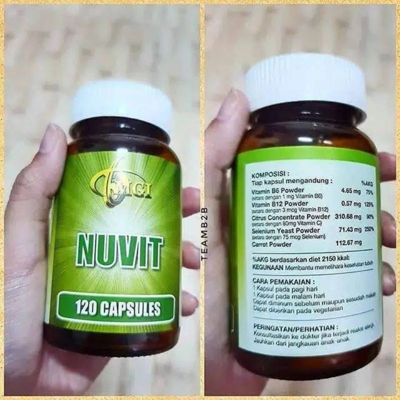 Jual NUVIT MCI ORI (free masker) | Shopee Indonesia