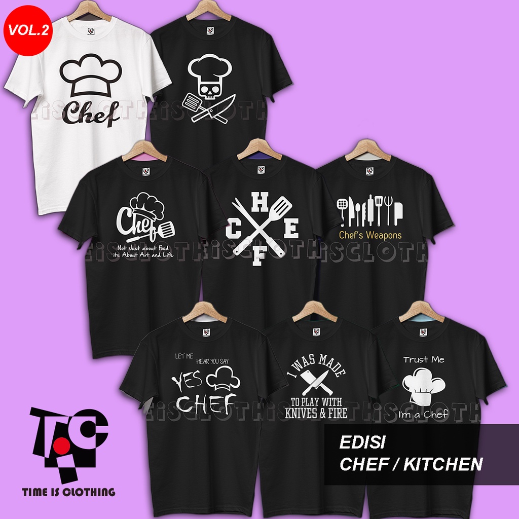 Jual Kaos Baju Combed 30S Distro CHEF KOKI KITCHEN polos custom ...