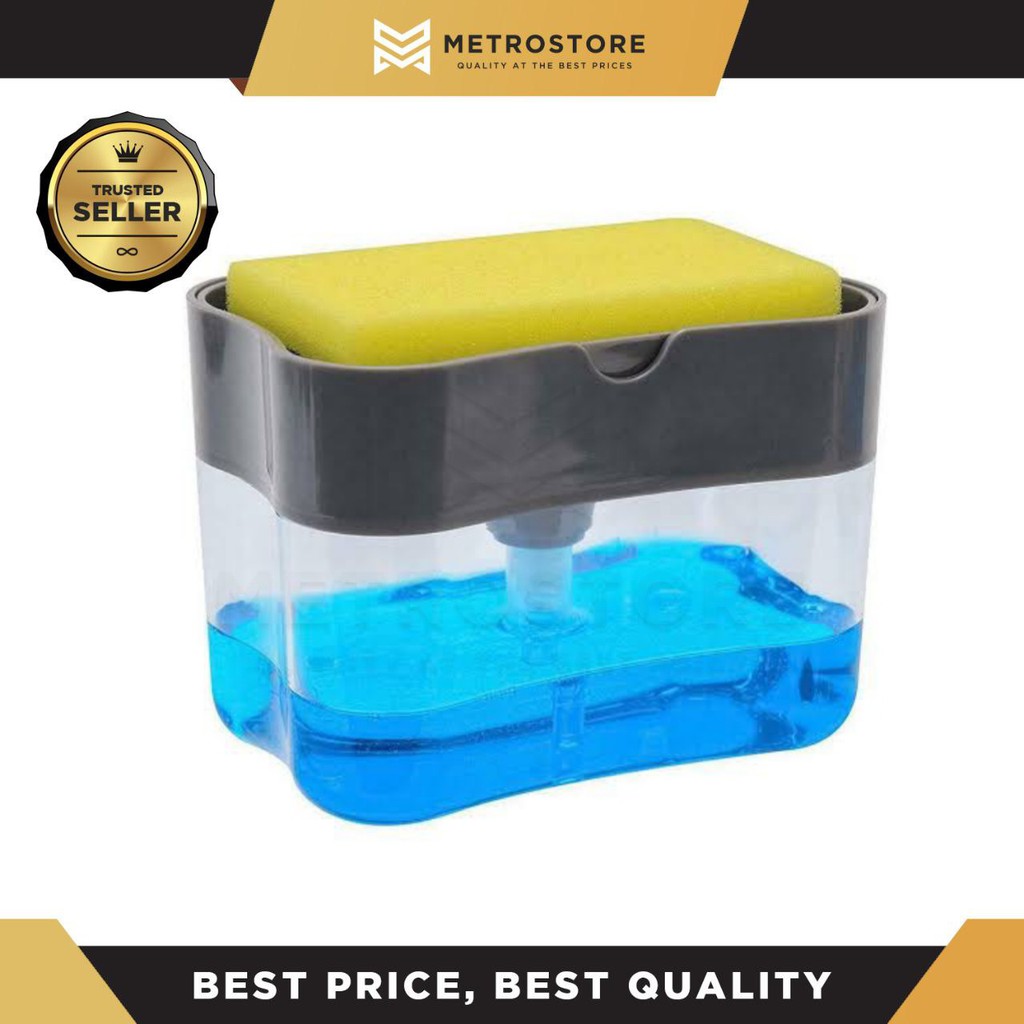 Jual Tempat Sabun Cuci Piring - Soap Pump Sponge Caddy Dispenser Sabun ...