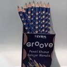 Jual lyra groove graphite pencil/pensil segitiga besar/pensil segitiga ...