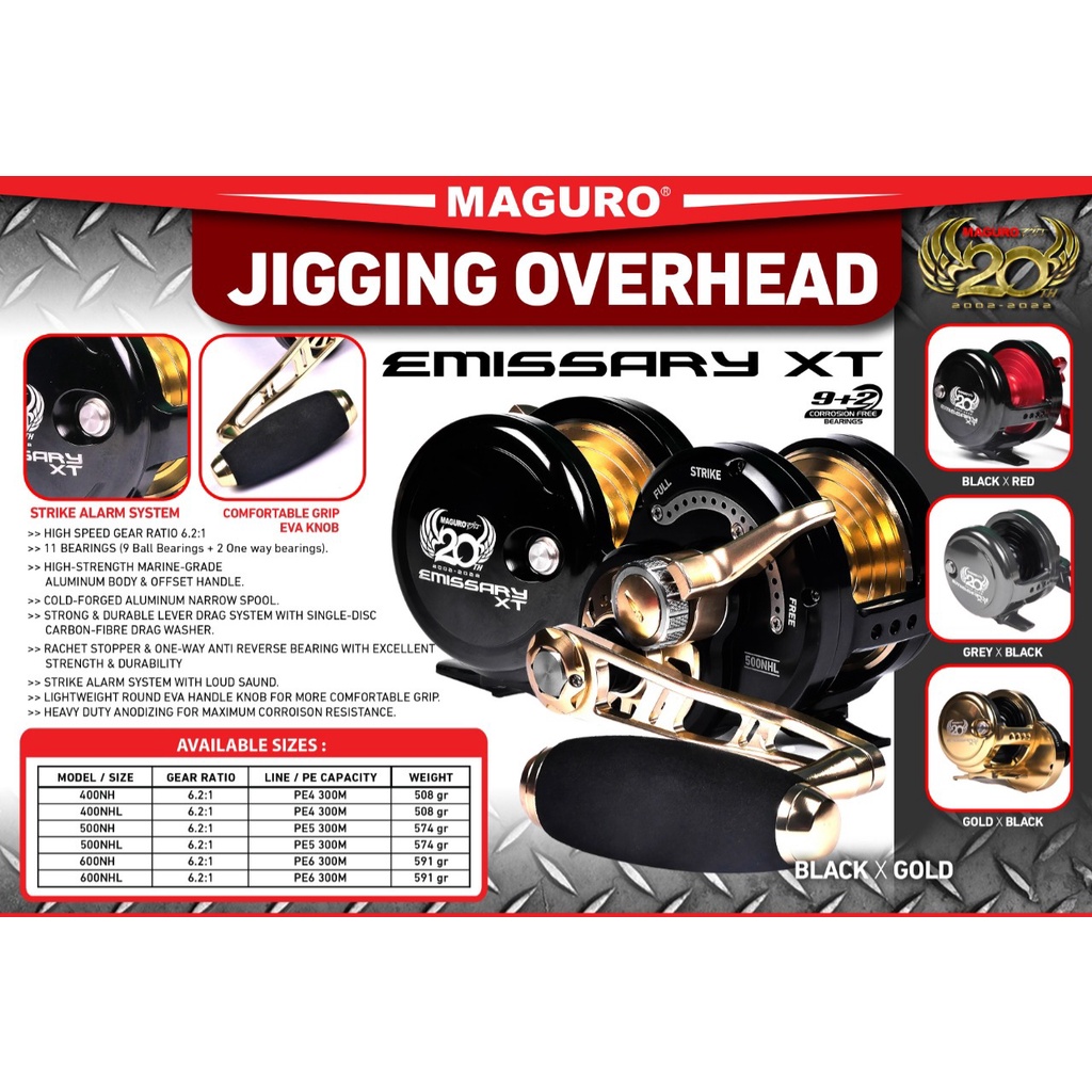Jual Reel OH Maguro EMISSARY XT | Overhead | Jigging | maguro emisary ...