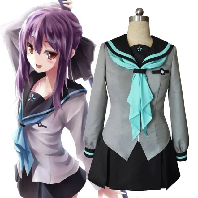 Jual costume Owari no Seraph Hiragi Shinoa school uniform | Shopee ...