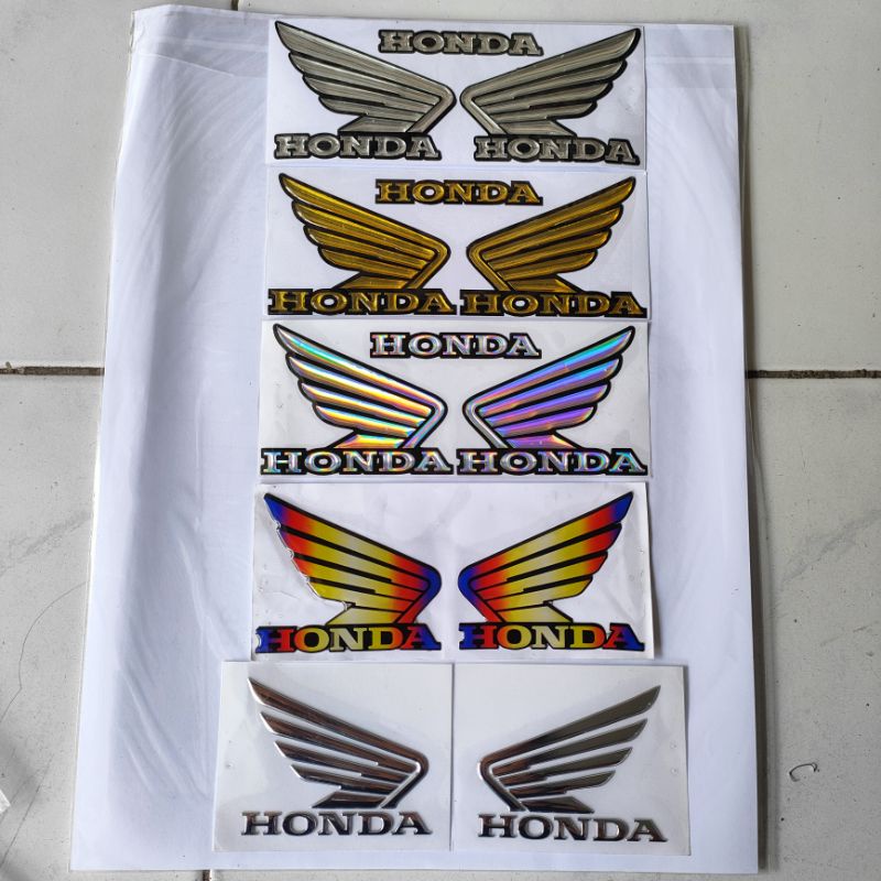 Jual STICKER EMBLEM SAYAP HONDA WING HONDA TIMBUL KIRI KANAN | Shopee ...