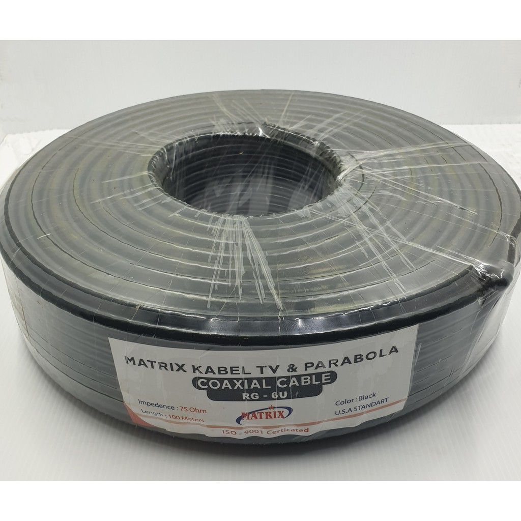 Jual Kabel TV & Parabola RG6 100m Matrix - | Shopee Indonesia