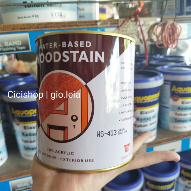 Jual Mowilex woodstain ws-403 cherry , pelitur kayu 403, politur kayu ...