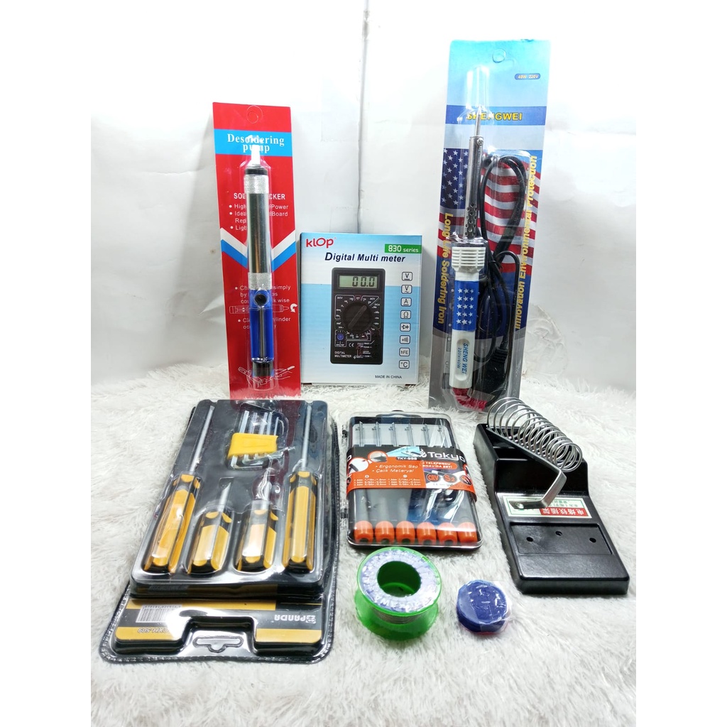 Jual Alat Soldering Listrik SOLDER Amerika 40Watt / Multitester Digital ...