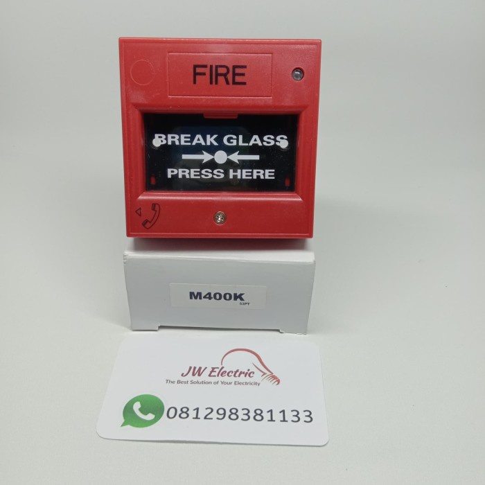 Jual Produk Terbaru System Sensor M400K Break Glass Manual Call Point ...