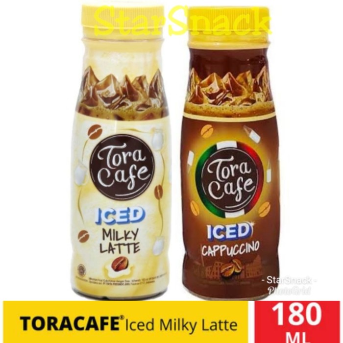Jual Tora Cafe Botol 180ml milky latte/iced cappucino isi 12 btl/karton ...