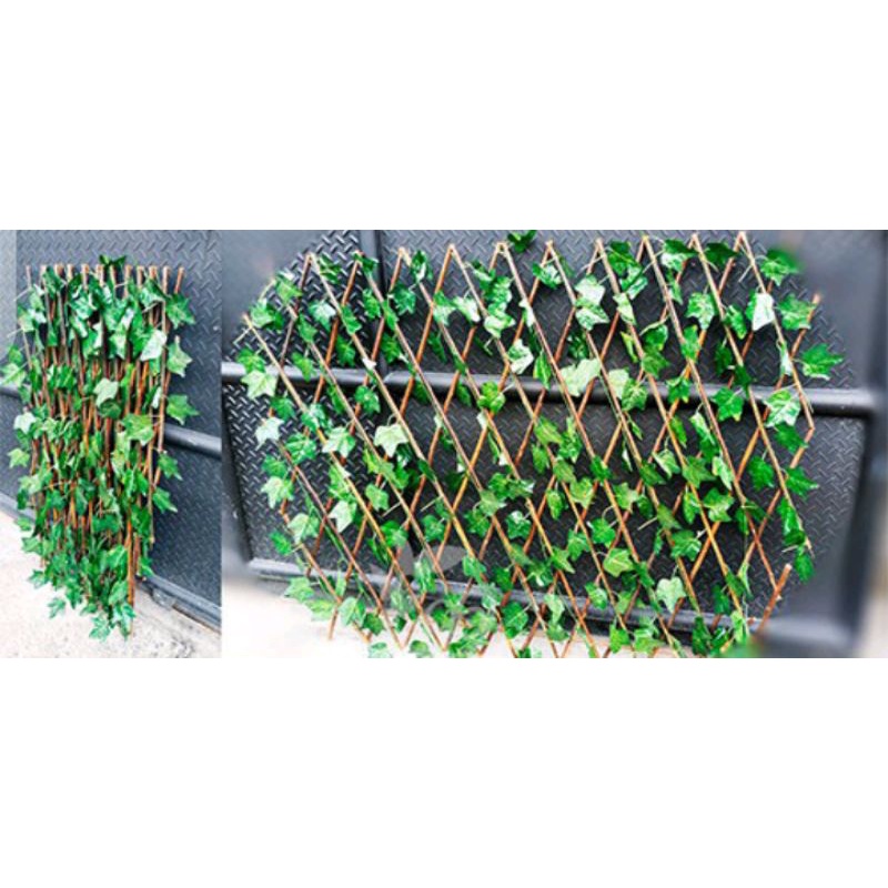 Jual Pagar tarik // daun pagar silang // dekorasi // daun artificial ...