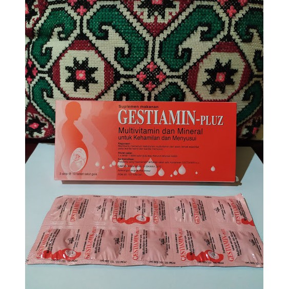Jual [PER BOX] GESTIAMIN PLUZ ORI VITAMIN IBU HAMIL DAN MENYUSUI (PER ...