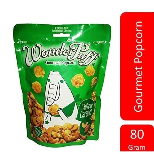 Jual Dijual Wonder Puff Gourmet Popcorn Cashew Caramel 80 Gr WonderPuff ...