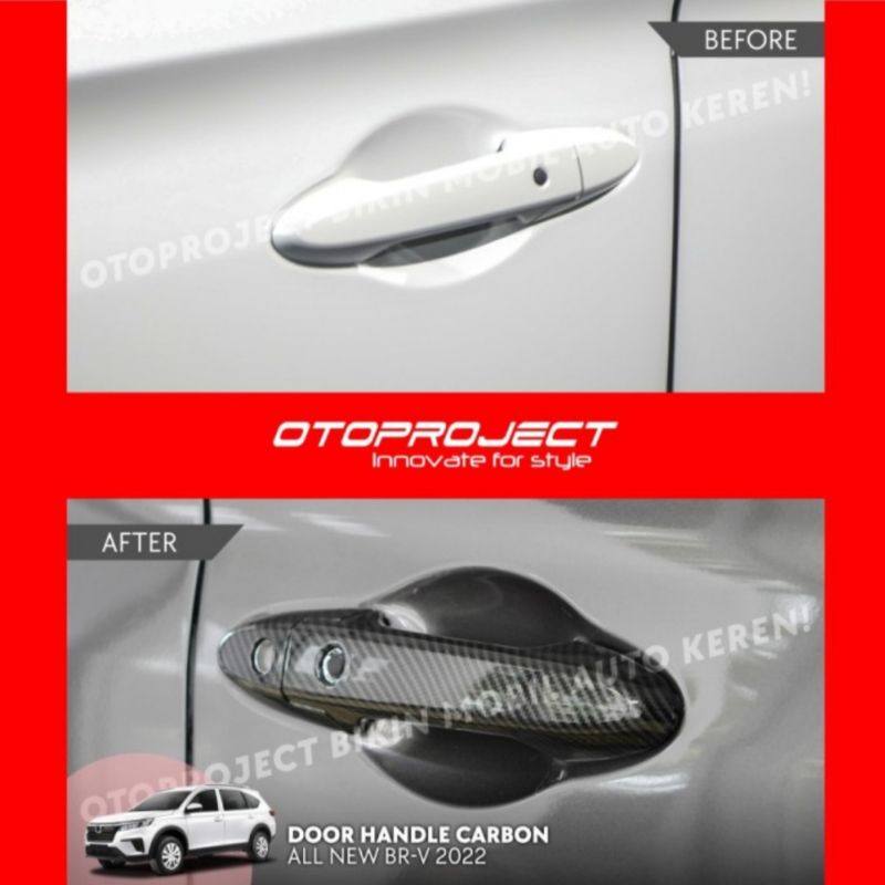 Jual Cover Handle Mobil All New BRV 2022 Door Handle Carbon Otoproject ...