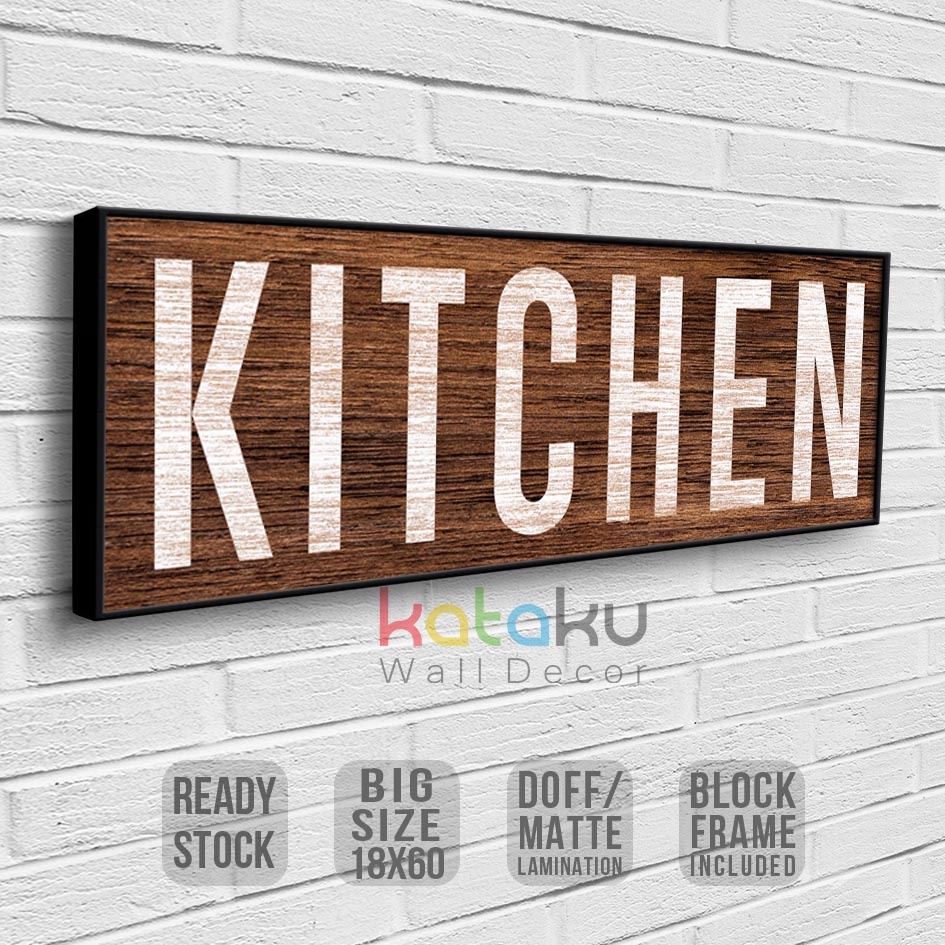 Jual Pajangan Rustic PictBox Kitchen Sign Hiasan Dinding Dapur Wall ...
