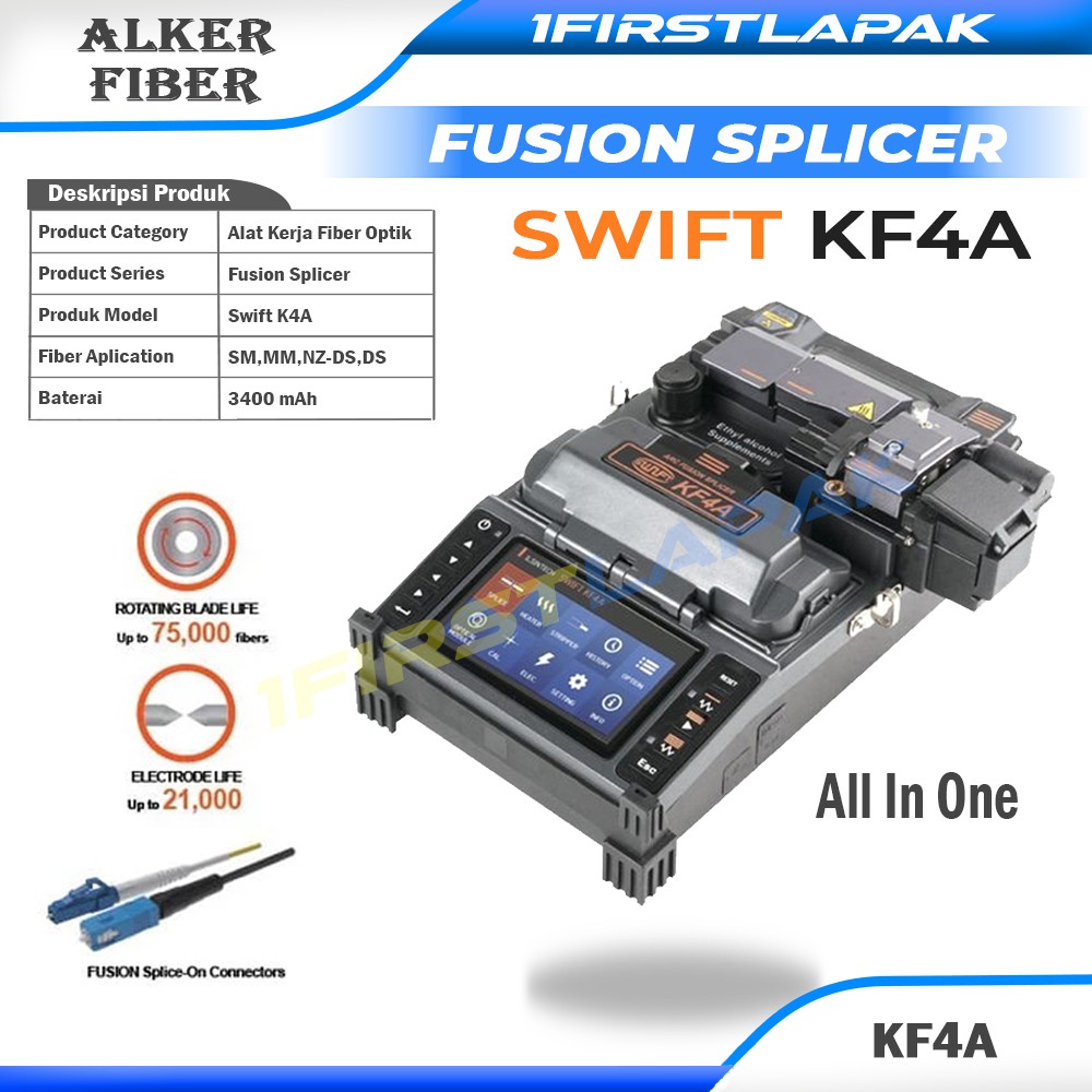 Jual Fusion Splicer Swift Ilsintech KF4A Fiber Optic Splicer | Shopee Indonesia