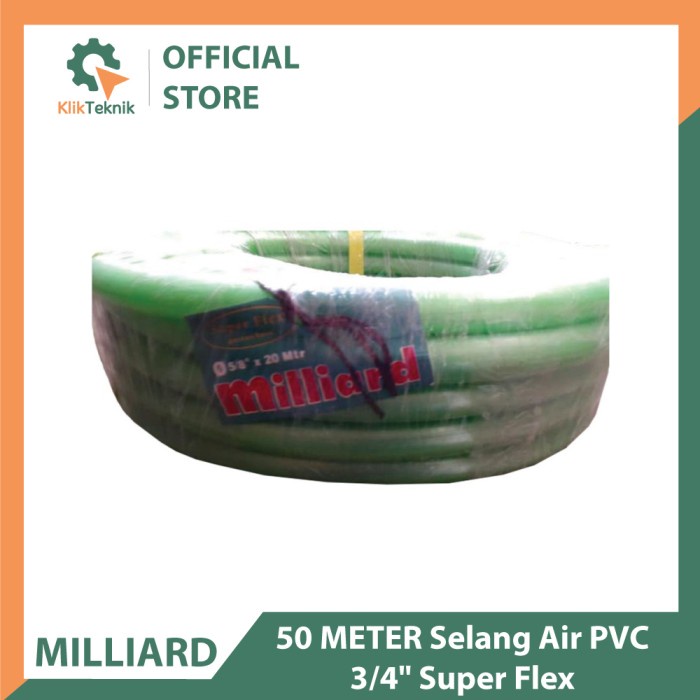 Jual MILLIARD 50 METER Selang Air PVC 3/4" Super Flex | Shopee Indonesia