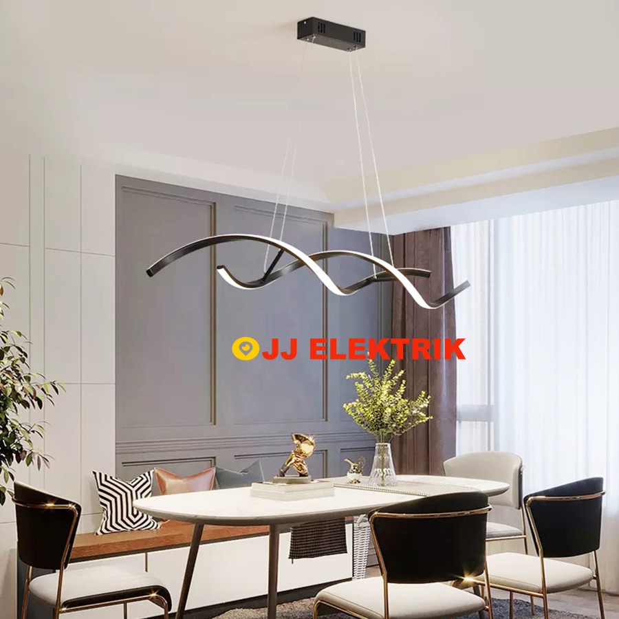 Jual Lampu Hias Gantung LED Minimalis Modern/Ruang Tamu/Ruang Keluarga/Meja Makan/Kitchen Island ...