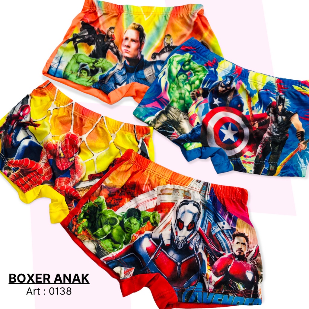 Jual Boxer Anak Laki - laki motif Sablon | Boxer Anak Murah | Boxer ...