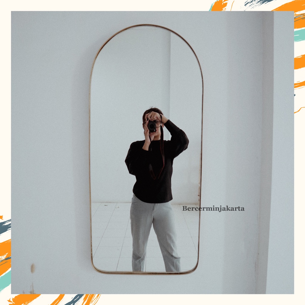 Jual Arch Wall Mirror (PVC) - 90x40 cm | Shopee Indonesia