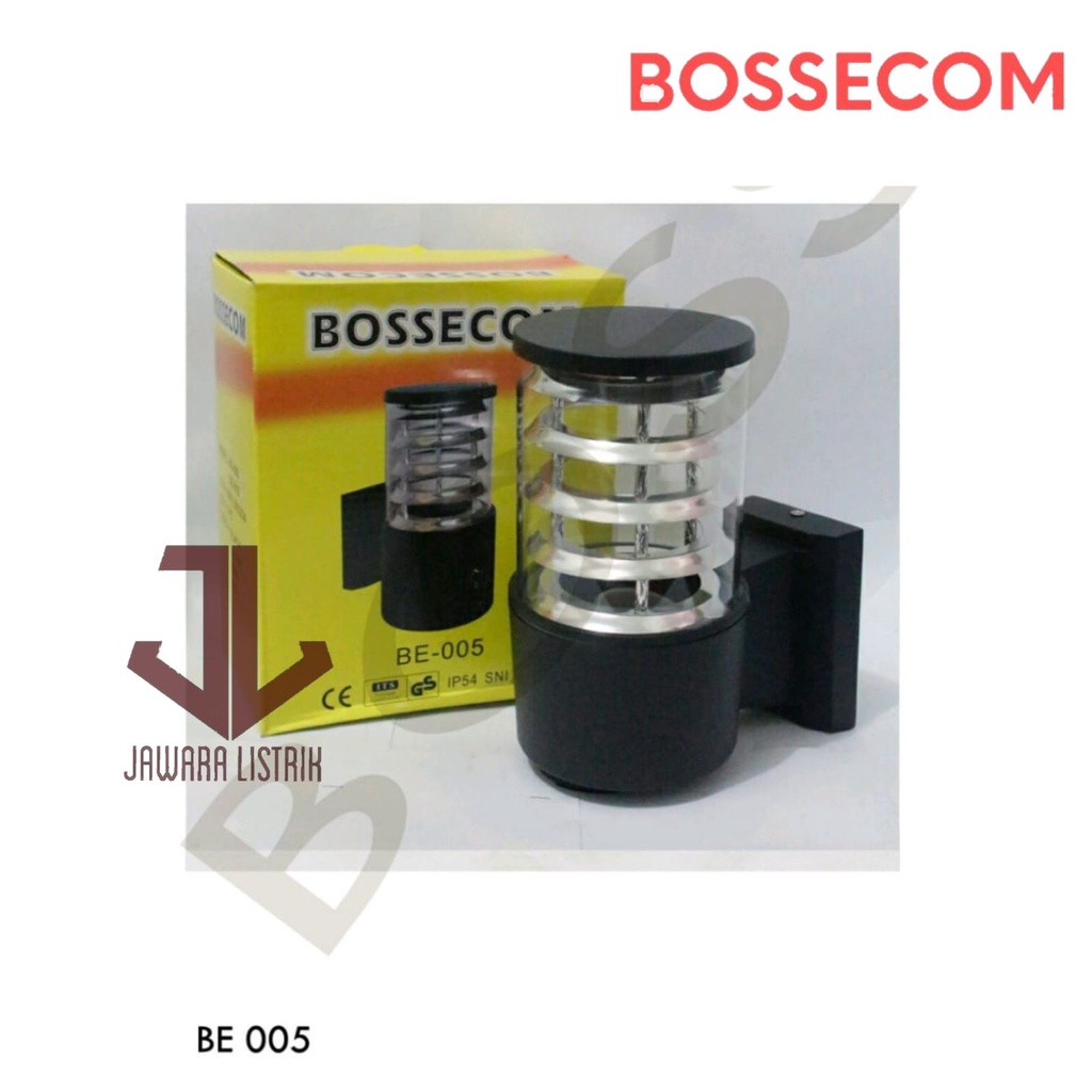 Jual BOSSECOM KAP LAMPU DINDING PILAR TAMAN WALL LAMP 1 ARAH BE 005 E27 SN | Shopee Indonesia