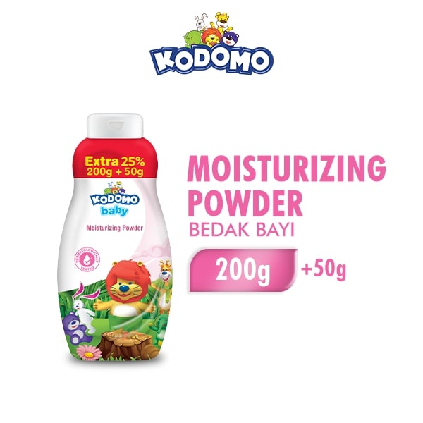Jual Kodomo Baby Powder Moisturizing with Shea Butter 200+50gr | Shopee ...