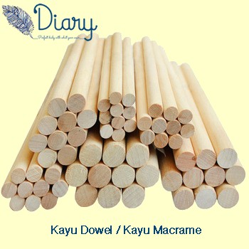 Jual KAYU RAMIN - KAYU DOWEL - KAYU MACRAME - Diameter 12mm Panjang ...
