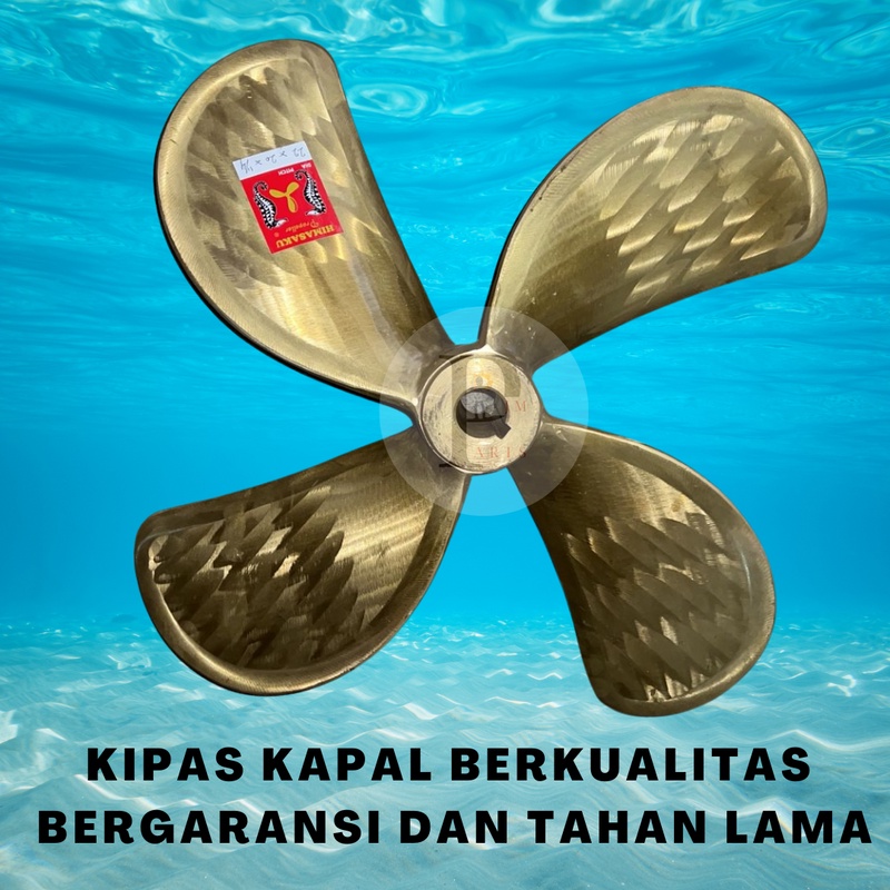 Jual Propeller Baling Baling Kipas Perahu Kuningan 4 Daun 28x26 inchi ...